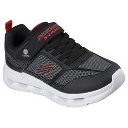 Sneaker Skechers "GLIDE-STEP LIGHTS", M&auml;dchen, Gr. 31, schwarz, Lederimitat, Textil, Mesh, mehrfarbig, Schuhe Sneaker, Freizeitschuh mit Glide-Step, Gr&ouml;&szlig;enschablone zum Download