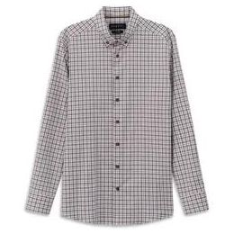 Karohemd Bugatti "Modern Fit", Herren, Gr. XXL, Normalgr&ouml;&szlig;en, 70, braun, Canvas, 100% Baumwolle, kariert, normal, Hemden Karohemd, mit Button-Down-Kragen