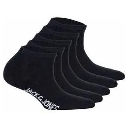 Jack & Jones Sneakersocken JACK & JONES "Socken JACDONGO SOCKS 5 PACK JNR 5er Pack", M&auml;dchen, Gr. 33-37, schwarz, Obermaterial: 72% Baumwolle CO. 26% Polyester PES. 2% Elasthan EL., Socken Sneakersocken