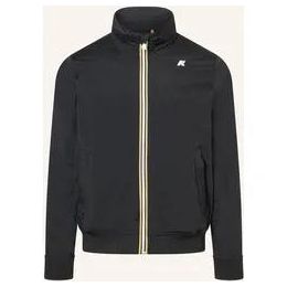 Funktionsjacke K-way "K-way Funktionsjacke AMAURY STRETCH NYLON JERSEY", Herren, Gr. XXL, schwarz pure, Obermaterial: 93% Nylon, 7% Elastan, Jacken Funktionsjacke
