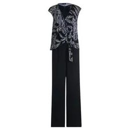 Overall Vera Mont "Damen im Layer Look", Damen, Gr. 38, Normalgr&ouml;&szlig;en, patch dunkelblau, dunkelblau, Obermaterial: 95% Polyester, 5% Elasthan, figurumspielend, Rundhals, Overalls Overall