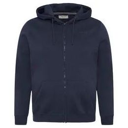 Kapuzensweatjacke Blend "Kapuzenfleecejacke BHDOWNTON FULLZIP", Herren, Gr. 5XL, blau (schwarz navy), Obermaterial: 50% Baumwolle CO. 50% Polyester PES., Sweatjacken