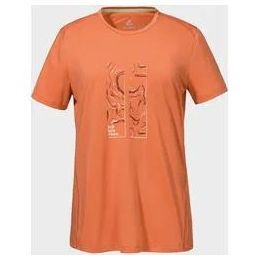 Sch&ouml;ffel Funktionsshirt SCH&Ouml;FFEL "CIRC T Shirt Sulten L", Damen, Gr. 36, 5115, orange, Oberstoff: 100% Polyester, Rundhals, Shirts Funktionsshirt
