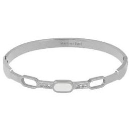 Adelia&acute;s Armreif ADELIA ́S "Damen Armband &ndash; Armreif aus Edelstahl mit Perlmutt &Oslash; 6,0 cm cm", silber, Armb&auml;nder, Damen, 6cm, Edelstahl, Armreif, Eine sch&ouml;ne Geschenkidee f&uuml;r jeden Anlass