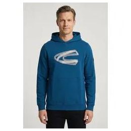 Kapuzensweatshirt Camel Active, Herren, Gr. L, lyons blau, Sweatware, Obermaterial: 100% Baumwolle, bedruckt, normal h&uuml;ftbedeckend, Rundhals, Sweatshirts, mit gro&szlig;en Frontprint