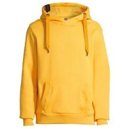 Kapuzenpullover SALZHAUT "Hoodie HEFF", Herren, Gr. XL, gelb (sun), Obermaterial: 55% Baumwolle CO. 45% Polyester PES., Pullover Kapuzenpullover