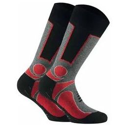 Kurzsocken Rohner SOCKS "Socken trekking 2-er pack 2er Pack", Herren, Gr. 35-38, rot, Obermaterial: 38% Baumwolle CO. 25% Wolle mw. 25% Polyacryl PAN. 10% Polyamid PA. 2% Elasthan EL., Socken