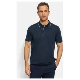 Poloshirt OLYMP "OLYMP Casual Wirk", Herren, Gr. L, blau (marine), 51% Baumwolle, 49% Polyester, Shirts