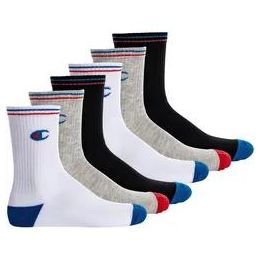 Kurzsocken Champion "Socken 6er Pack", Herren, Gr. 39-42, bunt (schwarz, wei&szlig;, grau), Obermaterial: 71% Baumwolle CO. 27% Polyester PES. 2% Elasthan EL., Socken