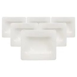 Villeroy & Boch Suppenteller VILLEROY & BOCH "Suppenteller Modern Grace 24 x 20 cm 6er Set wei&szlig;", wei&szlig;, L:23,7cm, Speiseteller