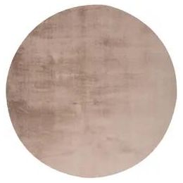 Teppich Kayoom "Cross 425", taupe, H:21mm &Oslash;:120cm, Polyester, Teppiche, Teppich, Hochflor