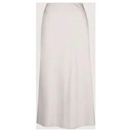 Madeleine Mode Midirock MADELEINE "Midirock Midi Satinrock f&uuml;r elegante Anl&auml;sse", Damen, Gr. 42, wei&szlig; (perlwei&szlig;), Obermaterial: 100% Polyester PES., Modern, normal, R&ouml;cke, Satin