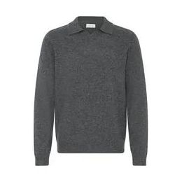 Longsleeve Blend "Strickpullover BHBRANKO", Herren, Gr. XL, grau (iron gate melange), Obermaterial: 60% Wolle mw. 40% Nylon NY., Shirts