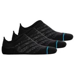Sneakersocken Stance "Socken Run Light Tab 3 Pack 3er Pack", Damen, Gr. 43-47, schwarz, Obermaterial: 68% Nylon NY. 22% Polyester PES. 6% Baumwolle CO. 4% sonstige Fasern AF., Socken Sneakersocken