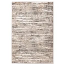 Teppich Kayoom "Catcher 625", silber, beige, B:120cm H:11mm L:170cm, Polyester, Teppiche, Teppich, Kurzflor, Wohnzimmer
