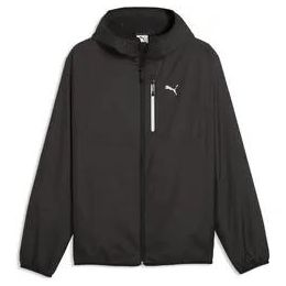 Windbreaker Puma "PumaTECH Windjacke Herren", Herren, Gr. L, schwarz, Obermaterial: 100% Polyester; Futter: 100% Polyester; &Auml;rmelfutter: 100% Polyester, Jacken Windbreaker
