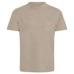T-Shirt Casual Friday "T-Shirt CFJASPER m&eacute;lange tee with chest pocket", Herren, Gr. 3XL, braun (wren melange), Obermaterial: 100% Baumwolle CO., Shirts T-Shirt