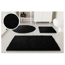 Badematte OTTO HOME "Torrni", schwarz, H:22mm, Polyester, Badematten, Badematte, Badteppich, getuftet, modern, Uni, antirutsch, flauschig, hochflor