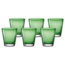 Glas Leonardo "Trinkgl&auml;ser Burano 330 ml 6er Set gr&uuml;n", gr&uuml;n, Glas, Trinkgef&auml;&szlig;e, GlaeserSet Trinkglas Wasserglas