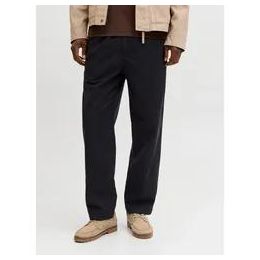 Jack & Jones Jogger Pants JACK & JONES "JPSTKARL LAWRENCE ARC JOGGER SN", Herren, Gr. M, N-Gr, schwarz, Web, Obermaterial: 100% Baumwolle, unifarben, lang, Hosen