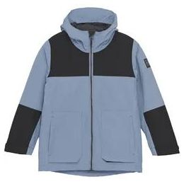 Outdoorjacke Color Kids "Outdoorjacke COJr. Jacket - Colorblock", Kinder, Gr. 122, blau (faded denim), Obermaterial: 100% Polyester PES., Jacken Outdoorjacke