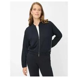 Funktions-Kapuzensweatjacke Brax "Style BECKY L", Damen, Gr. 46, navy, 70% Viskose, 25% Polyester, 5% Elasthan, Sweatjacken