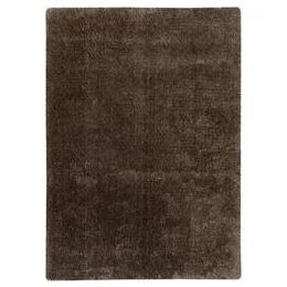 Hochflor-Teppich Kayoom "Zone 825", taupe, B:80cm H:25mm L:150cm, Polyester, Teppiche, Hochflor, Shaggy, Langflor, Wohnzimmer