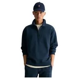 Marc O'Polo Sweatshirt MARC O'POLO DENIM "aus reiner Bio-Baumwolle", Herren, Gr. L, navy teal, Obermaterial: 100% Baumwolle, unifarben, relaxed fit, Rippb&uuml;ndchen, Sweatshirts Sweatshirt