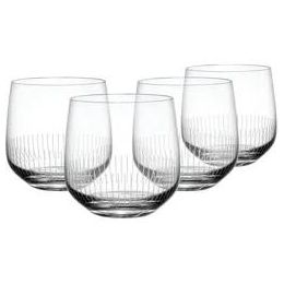 Villeroy & Boch Glas VILLEROY & BOCH "Wassergl&auml;ser Afina 200 ml 4er Set transparent", bunt (transparent), 4 tlg., Kristallglas, Trinkgef&auml;&szlig;e