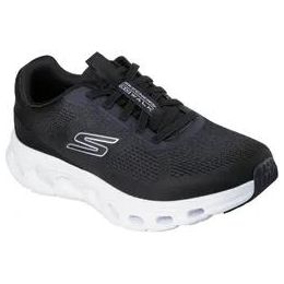 Slip-On Sneaker Skechers "GO WALK GLIDE-STEP 2.0", Herren, Gr. 40, schwarz, wei&szlig;, Synthetik, Textil, Schuhe, Sportschuh, Freizeitsneaker, Halbschuh in veganer Verarbeitung