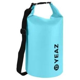 Packsack YEAZ "Wasserfester Packsack 20L ISAR", Gr. 20, blau (hellblau), Obermaterial: 100% PVC PVC., Taschen