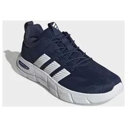 Walkingschuh Adidas SPORTSWEAR "CLOUDFOAM FLEX ELASTIC LACE", Damen, Gr. 40, dunkelblau, ftwr wei&szlig;, shadow navy, Textil, Schuhe Walkingschuh