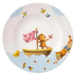 Villeroy & Boch Teller VILLEROY & BOCH "Kinderteller Happy as a Bear &oslash; 21,5 cm bunt", bunt, L:21,5cm, Speiseteller