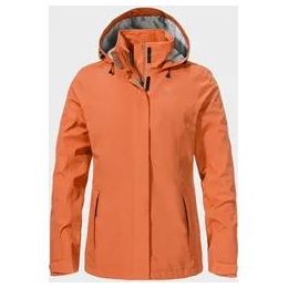 Sch&ouml;ffel Outdoorjacke SCH&Ouml;FFEL "Jacket Gmund L", Damen, Gr. 42, 5115, orange, Oberstoff: Aussenseite: 100% Polyester; (Membran: Polyurethan); Futter Rumpf oben: 100% Polyester, regular fit, hoch geschlossener Ausschnitt, Jacken Outdoorjacke