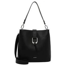 Beuteltasche SURI FREY "Beutel SFY Keely", Damen, Gr. B/H/T: 28cm x 29cm x 12,5cm 0, schwarz (schwarz 100), Polyurethan, Taschen Beuteltasche