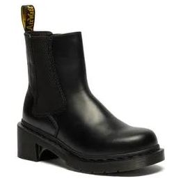 Chelseaboots Dr. Martens "Alderstone", Damen, Gr. 42, schwarz, Leder, Basic, Schuhe Chelseaboots, Stiefelette, Boots mit Blockabsatz