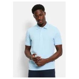 Poloshirt OLYMP "OLYMP Casual Wirk", Herren, Gr. XXL, blau (bleu), 51% Baumwolle, 49% Polyester, Shirts