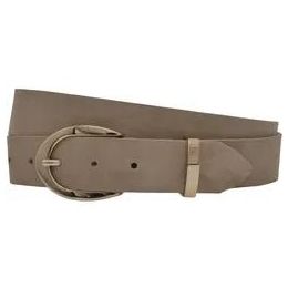 Lederg&uuml;rtel AnnaMatoni "AnnaMatoni Damen Lederg&uuml;rtel in hochwertigem Velour Leder 3,5cm", Damen, Gr. TW90 - 105cm Gesamtl&auml;nge, beige 120, 100% Leder, G&uuml;rtel Lederg&uuml;rtel