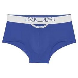 Boxershorts WOH "Boxershort Sexy Fun Trunk 1er Pack", Herren, Gr. M, blau, Obermaterial: 95% Baumwolle CO. 5% Elasthan EL., Unterhosen