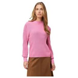 Strickpullover Zero "Damen mit Ballon&auml;rmeln", Damen, Gr. 38, blushberry pink, Strick, Obermaterial: 50% Baumwolle, 50% Polyacryl, unifarben, figurumspielend normal, weit B&uuml;ndchen krempelbar, Pullover Strickpullover, Plain/ohne Details