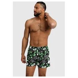 Lousy Livin Underwear Boxershorts LOUSY LIVIN, Herren, Gr. XL, schwarz, rot, 100% Baumwolle, Unterhosen, mit bunten Allover-Prints