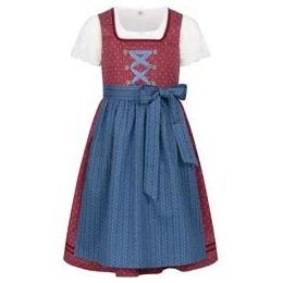 N&uuml;bler Dirndl N&Uuml;BLER "Kinderdirndl Gesr", M&auml;dchen, Gr. 152, EURO, rot (bordeaux), Obermaterial: 100% Baumwolle CO., Kleider