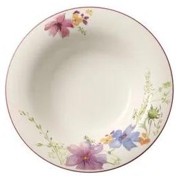 Villeroy & Boch Suppenteller VILLEROY & BOCH "Suppenteller Mariefleur Basic &oslash; 23 cm bunt", bunt, Speiseteller