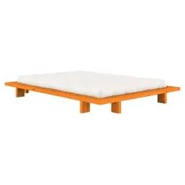 KARUP Design "Bettgestell JAPAN BED Futonbett aus FSC-zertifiziertem Massivholz" Mit Lattenrost, zeitlos, bequem & in mehreren Farben und Gr&ouml;&szlig;en erh&auml;ltlich