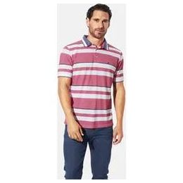 Poloshirt Babista "Poloshirt ILRON", Herren, Gr. M, rot (rot gestreift), Obermaterial: 100% Baumwolle CO., regular fit normal, ohne Ausschnitt, Shirts