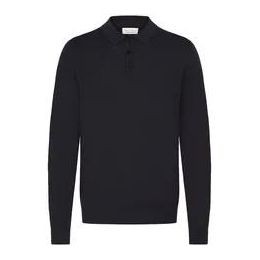 Longsleeve Casual Friday "Strickpullover CFOSVALD", Herren, Gr. XL, blau (schwarz navy), Obermaterial: 100% Baumwolle CO., Shirts