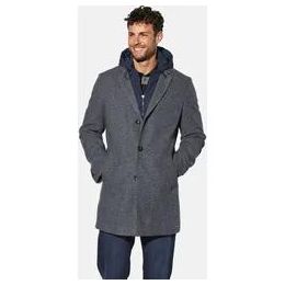Langjacke Babista "Wollmantel HELMARO", Herren, Gr. 46, blau, Obermaterial: 55% Wolle mw. 35% Polyester COOLMAX PES(Coolmax). 10% sonstige Fasern AF., Jacken Langjacke