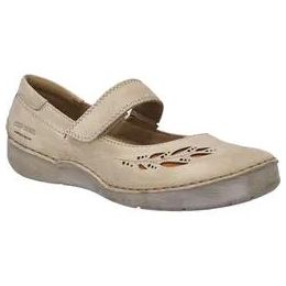 Ballerina Josef Seibel "Fergey 58, beige", Damen, Gr. 39, beige, Obermaterial: 100% Rindsleder Leather cow., Schuhe Ballerina