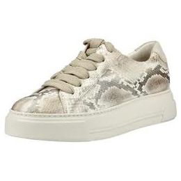 Plateausneaker Paul Green "Paul Green Sneaker Glattleder", Damen, Gr. 37,5, beige, Glattleder, Schuhe Plateausneaker