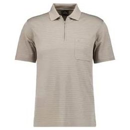 Poloshirt Ragman, Herren, Gr. L, beige, Piqu&eacute;, 60% Baumwolle 40% Polyester, regular fit, ohne Ausschnitt, Shirts